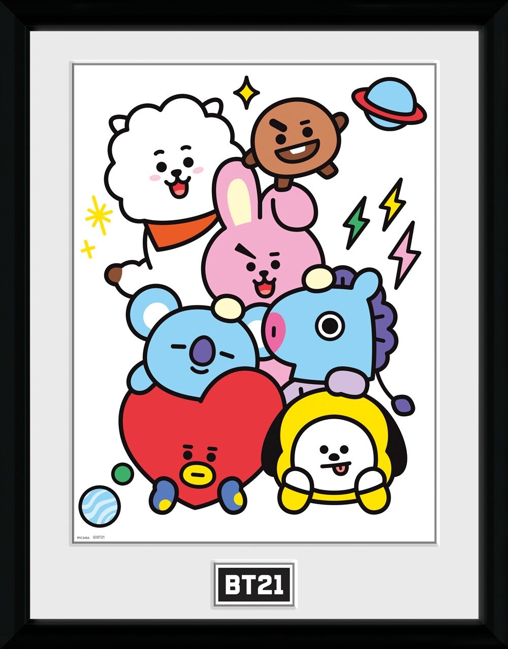 BT21 - Characters Stack Framed poster | Buy at Europosters