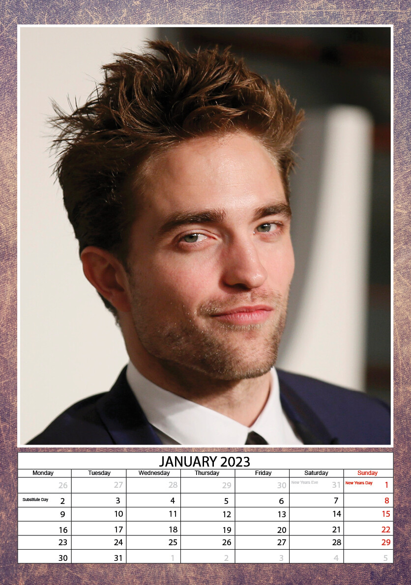 Robert Pattinson 2024 Calendar