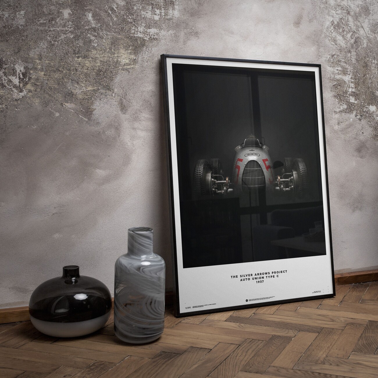 Art Print Auto Union Type C - Silver - 1937, Automobilist | Posters ...