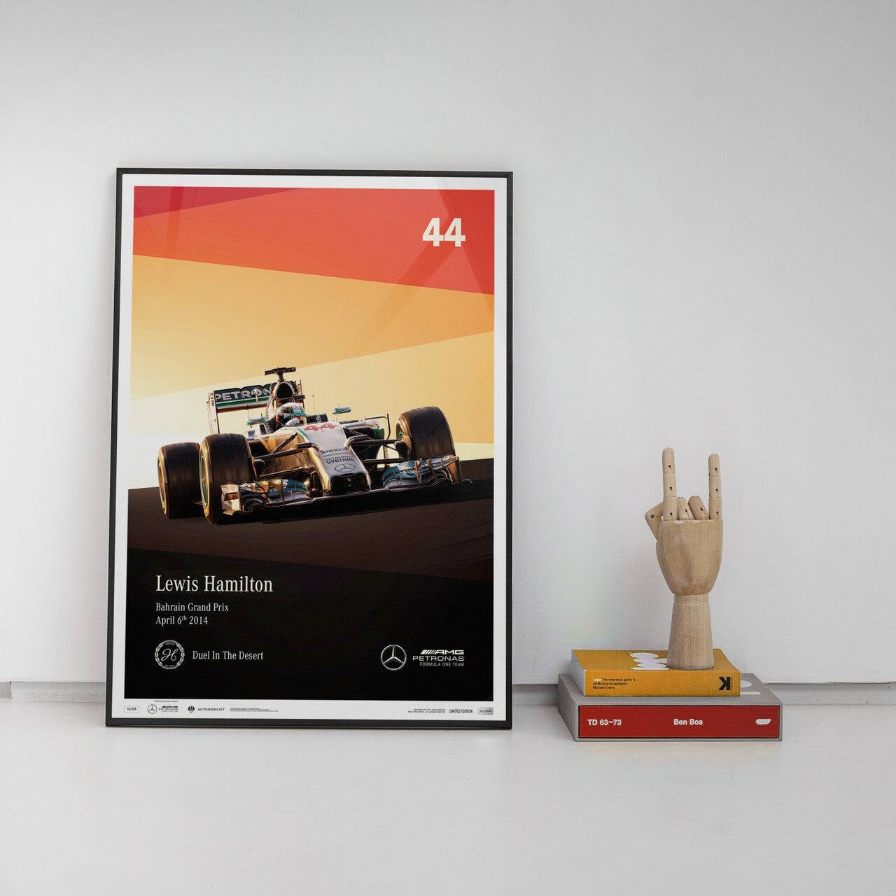 Art Print Mercedes-AMG Petronas Motorsport - 2014 - Lewis Hamilton ...