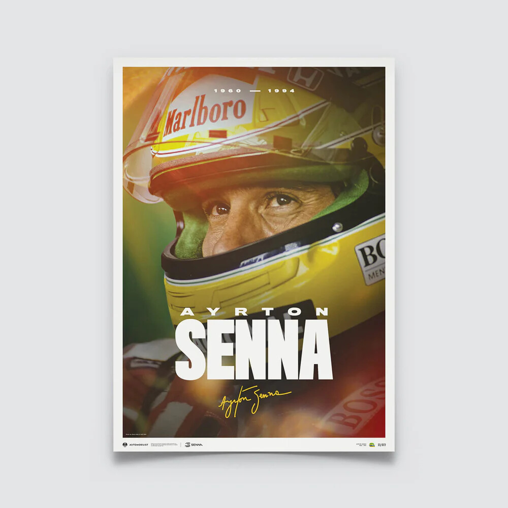Art Print Ayrton Senna - 2023 Designed to Win - Senna Poster | Posters ...