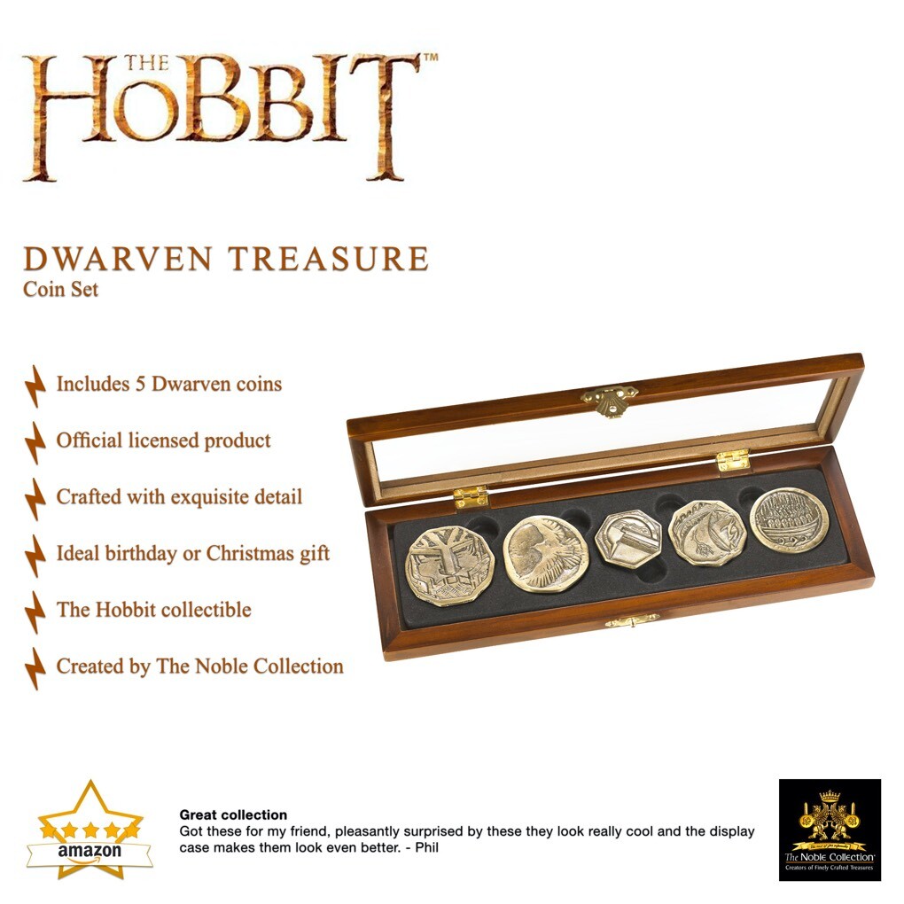 Srebrna kovanica The Hobbit - Dwarven Treasure | Ideje za originalne ...