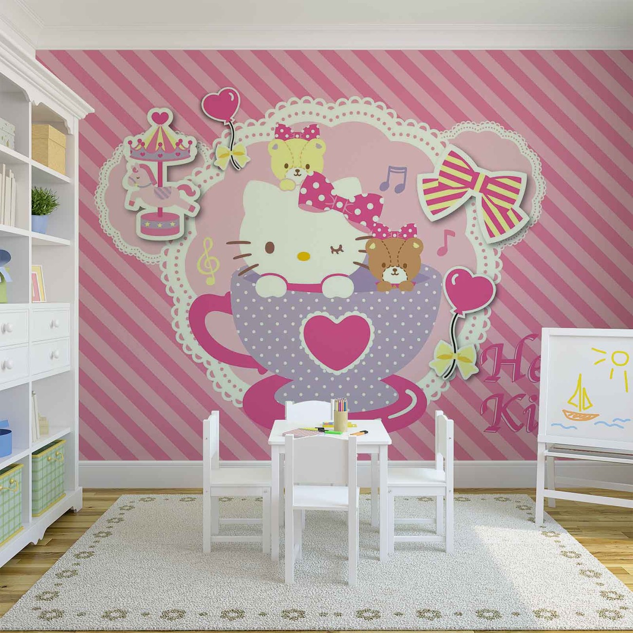 Hello Kitty Wall Paper Mural | Buy at EuroPosters