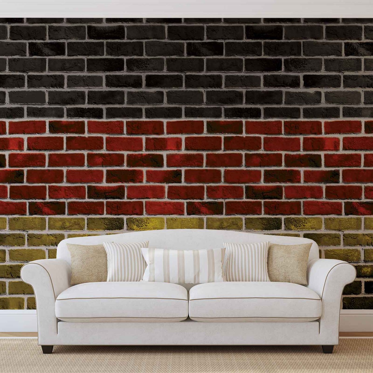 Brick German Flag Wall Paper Mural | Buy at EuroPosters