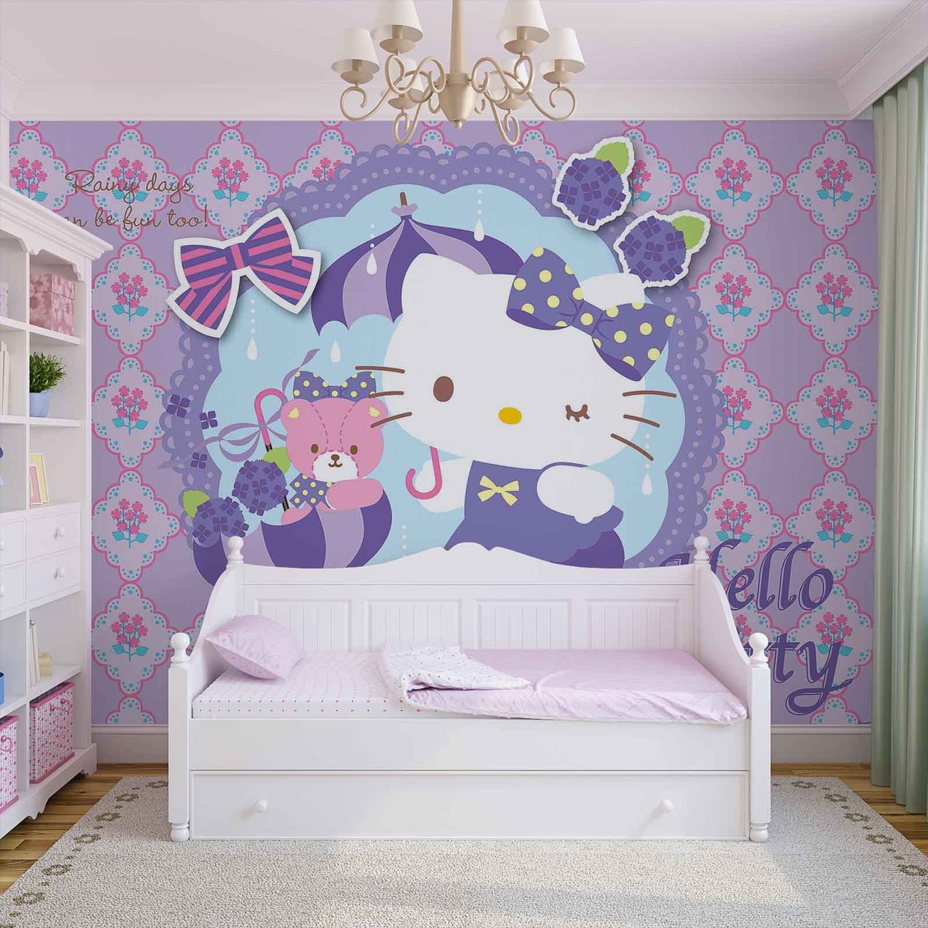 Hello Kitty Bedroom Wallpaper