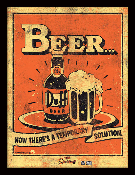 The Simpsons - Beer… Framed poster | Buy at Europosters