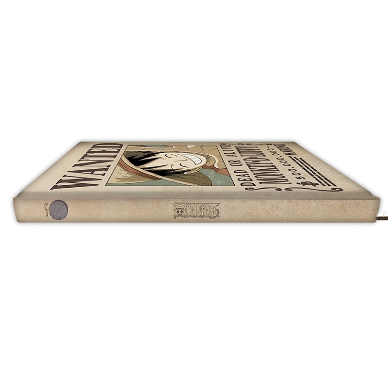 Notebook, journal One Piece - Wanted Luffy | Tips for original gifts ...