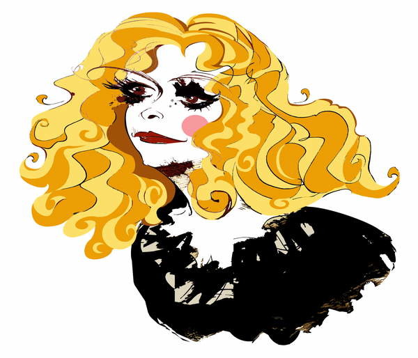 Alison Goldfrapp, English pop singer, colour caricature, Osborne, Neale ...