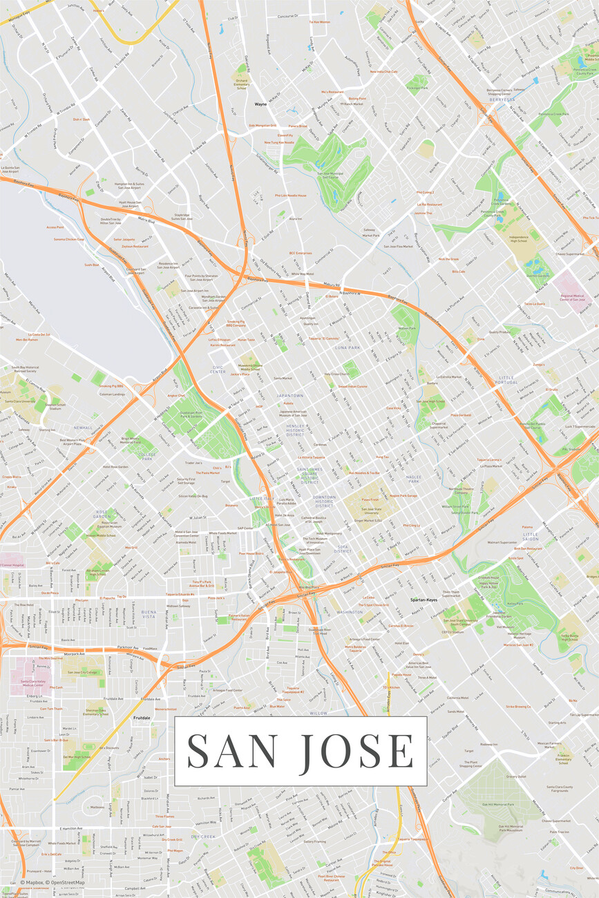 San Jose Zip Code Map San Jose Real Estate Market