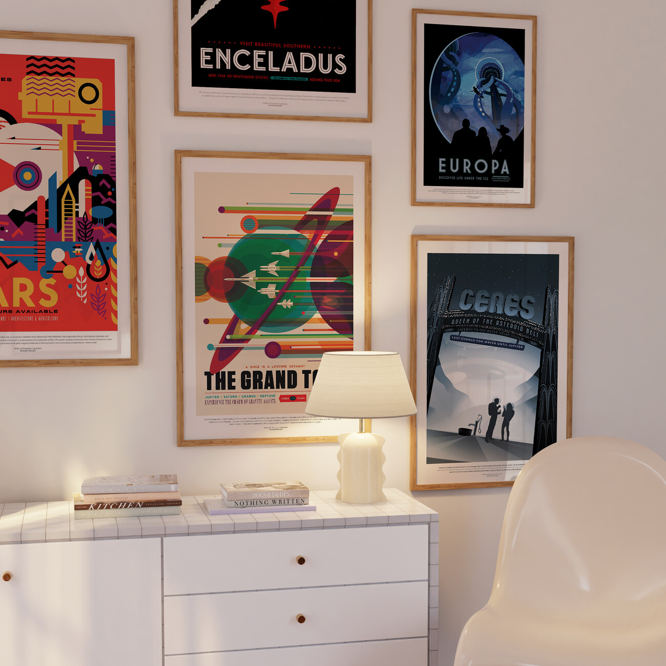 The Grand Tour (Retro Planet Poster) - Space Series (NASA) | Telas e ...