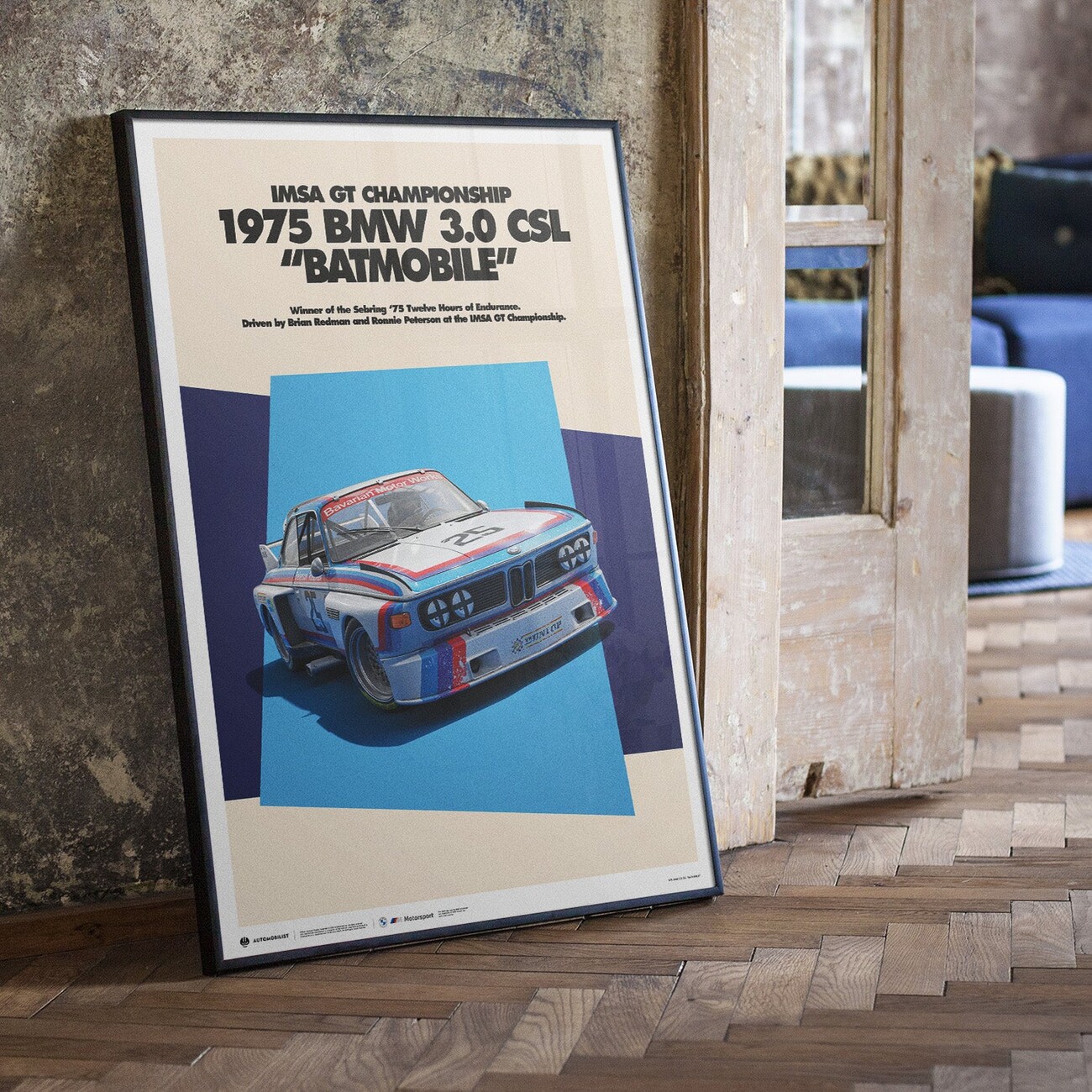 Art Print BMW 3.0 CSL "Batmobile" 1975 - BMW Art Car Series - BMW M ...