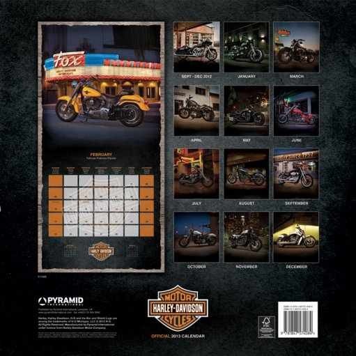 Calendar 2013 - HARLEY DAVIDSON - Calendars 2021 on UKposters/UKposters