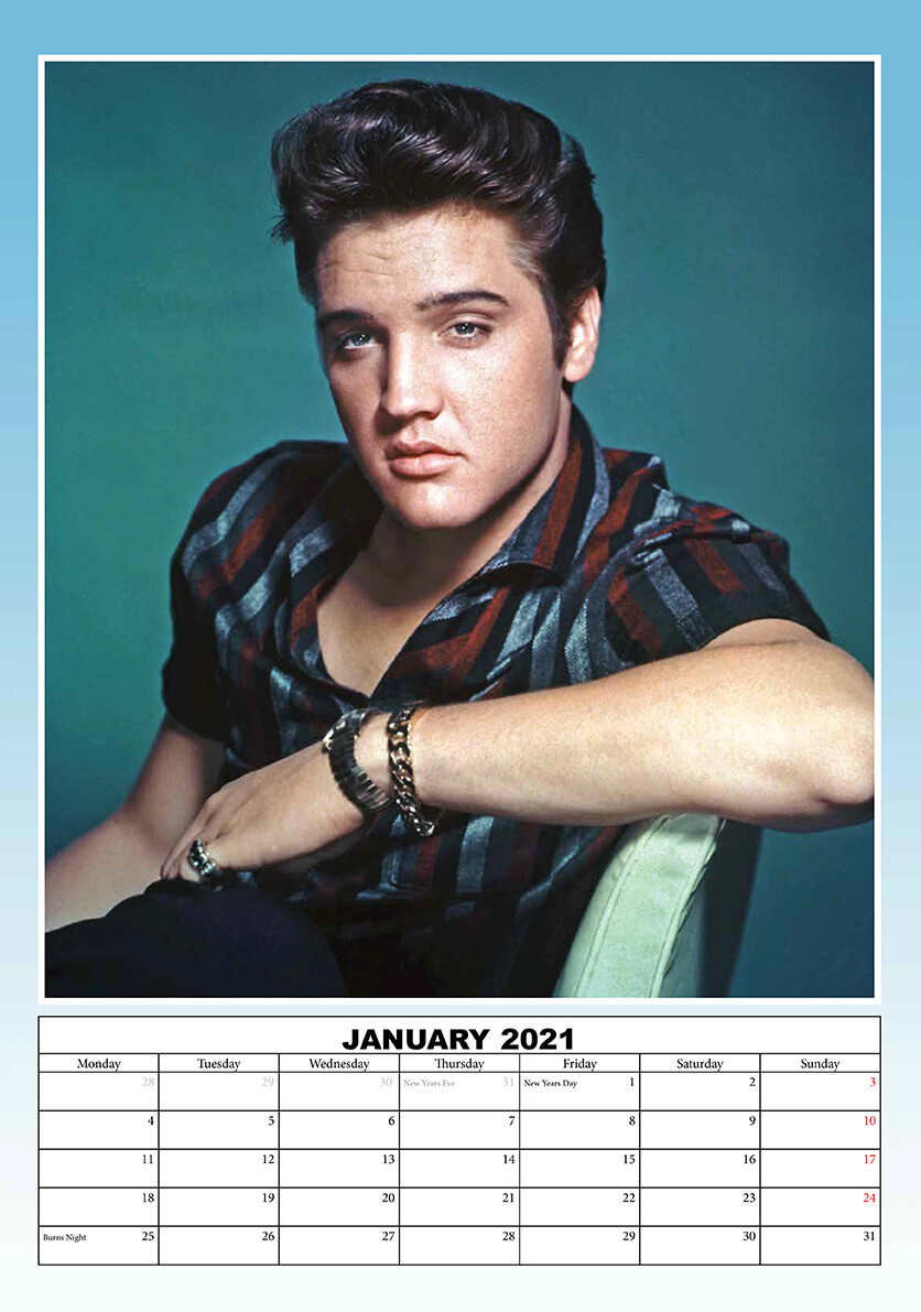 Elvis Presley - Calendários de parede 2024 | Compre em Europosters