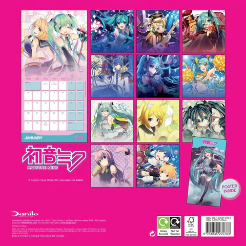 Hatsune Miku - Calendários de parede 2025 | Compre em Europosters