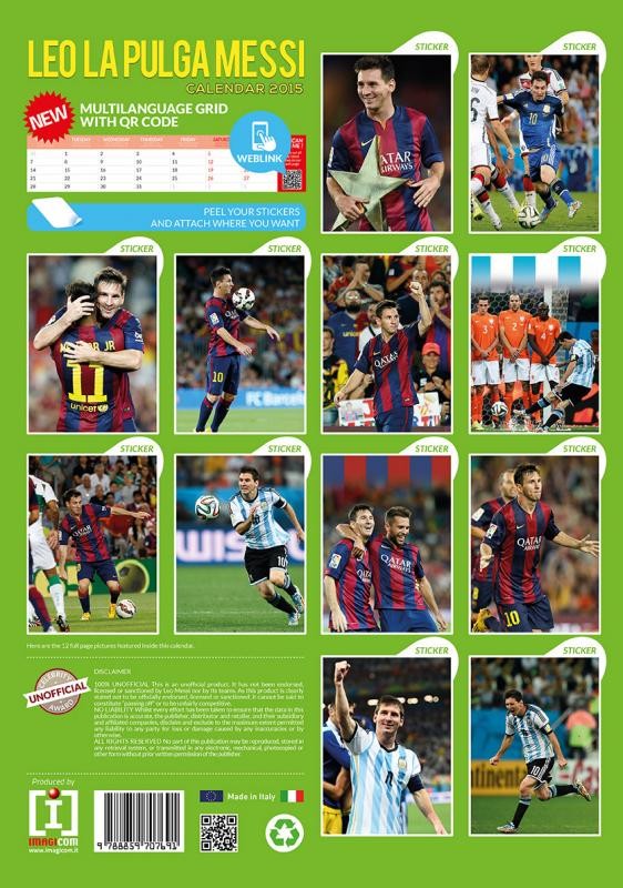 Lionel Messi - Calendários de parede 2024 | Compre em Europosters