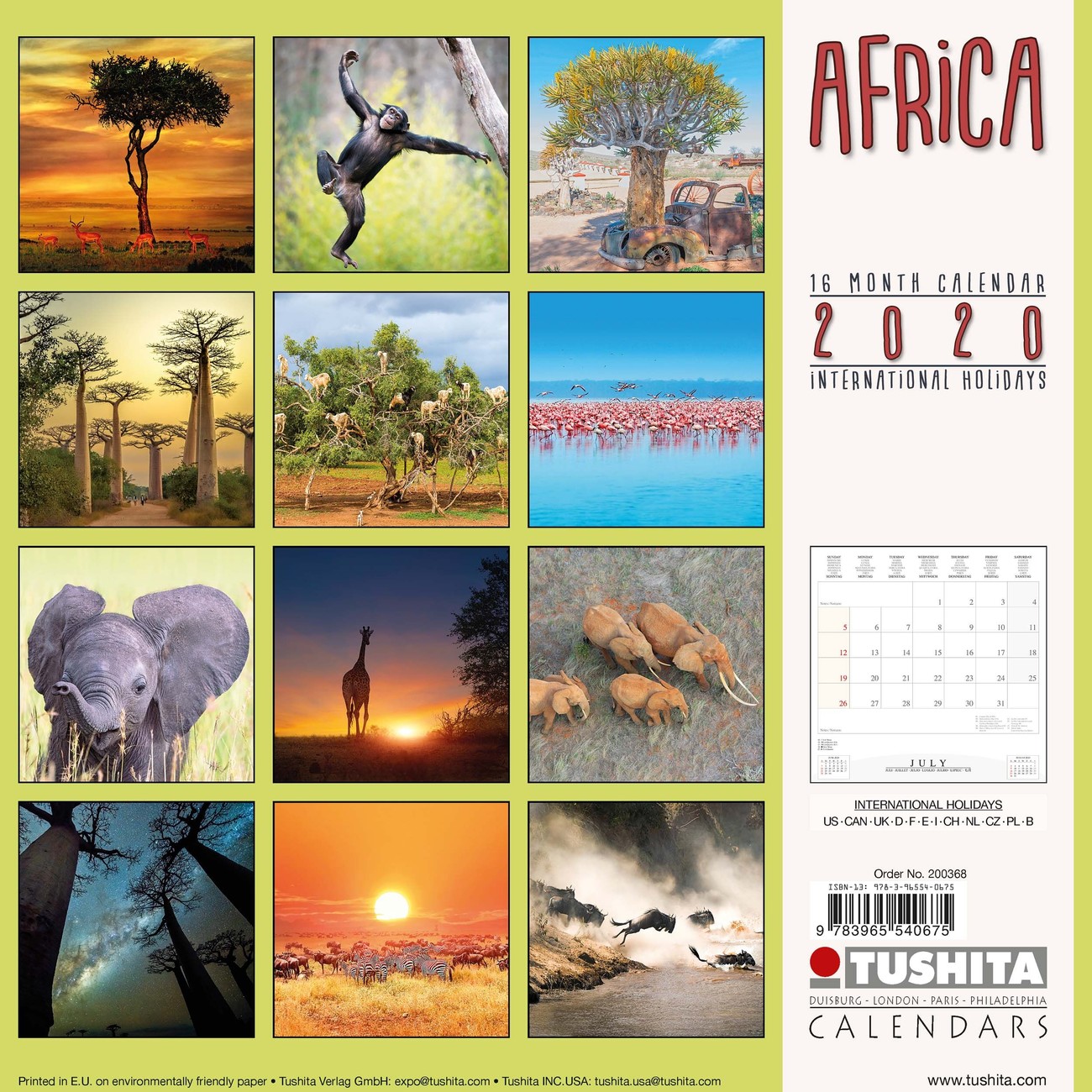 Africa - Wall Calendars 2026 | Buy at Europosters