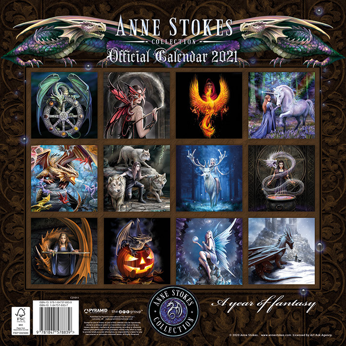 Anne Stokes - Wall Calendars 2021 | Buy at Europosters