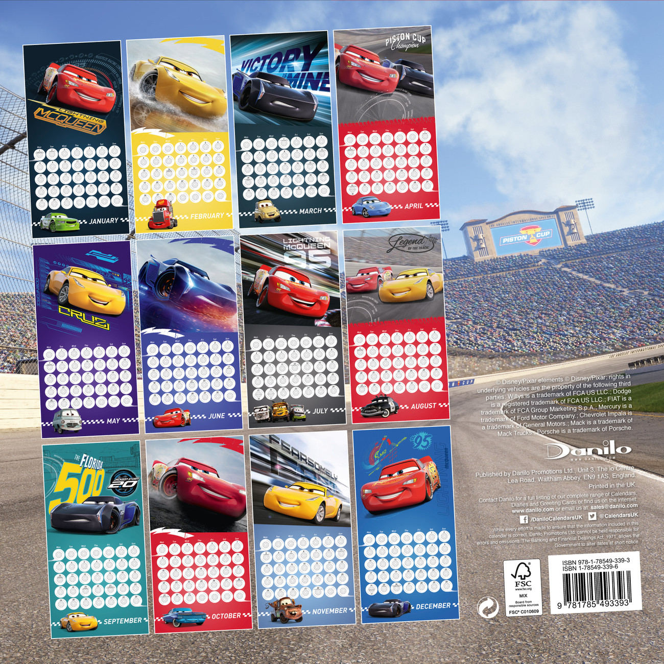 Cars 3 - Wall Calendars 2018 | Buy at Europosters
