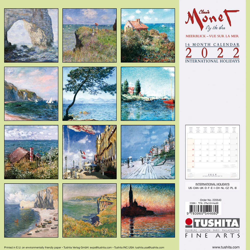 Claude Monet - By the Sea - Wall Calendars 2024 | Buy at Europosters