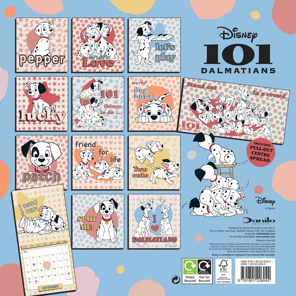 Disney 101 Dalmatians - Wall Calendars 2023 | Buy at Europosters