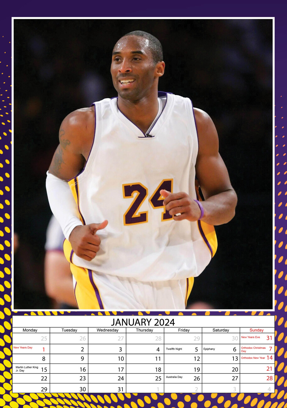 Kobe Bryant - Wall Calendars 2024 | Buy at Europosters