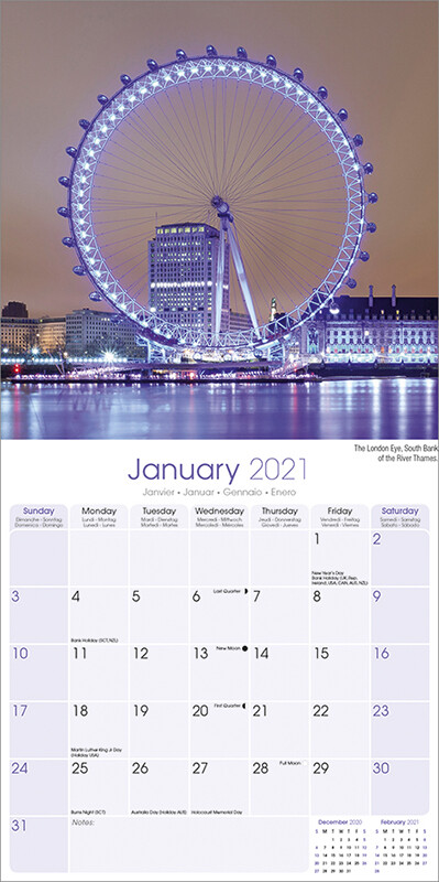 London - Wall Calendars 2021 | Buy at Europosters