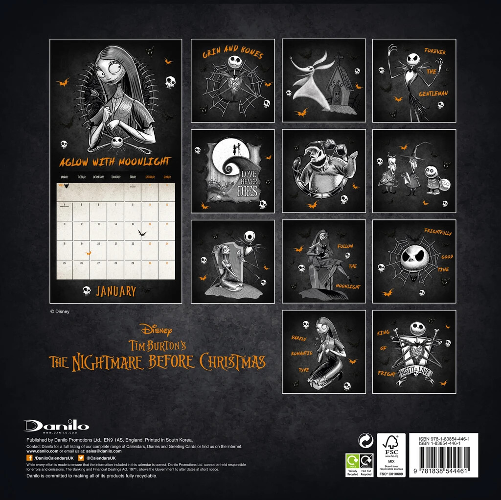 Nightmare Before Christmas - Wall Calendars 2021 | Buy at Europosters