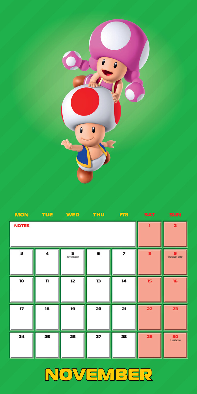 Super Mario - Wall Calendars 2025 | Buy at Europosters