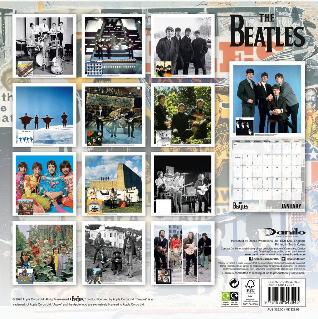 The Beatles - Wall Calendars 2021 | Buy at Europosters