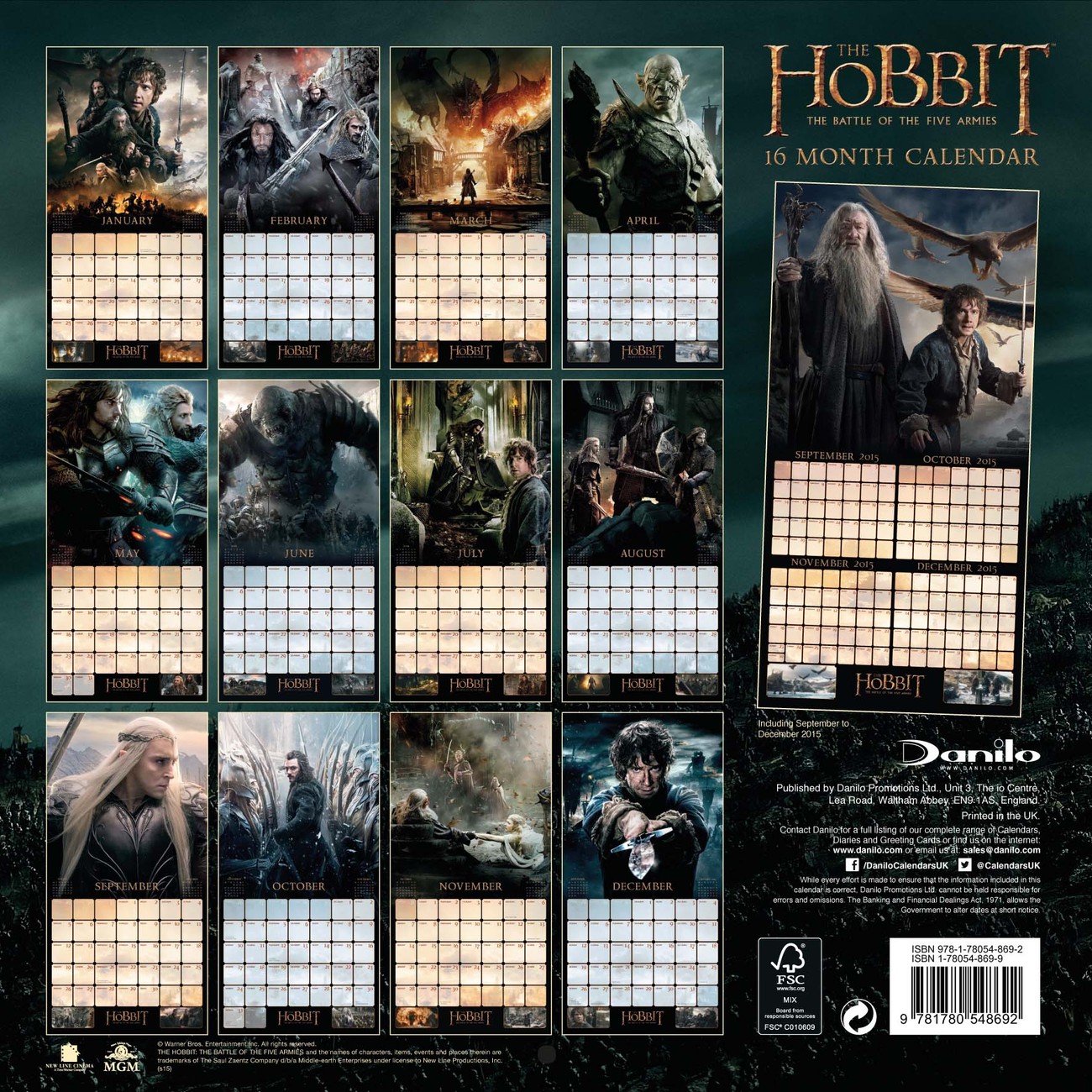 The Hobbit - Wall Calendars 2015 | Buy at Europosters