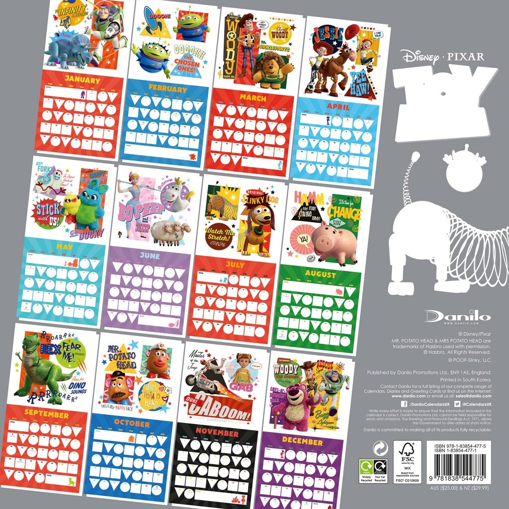 Toy Story 4 - Wall Calendars 2021 | Buy at Europosters