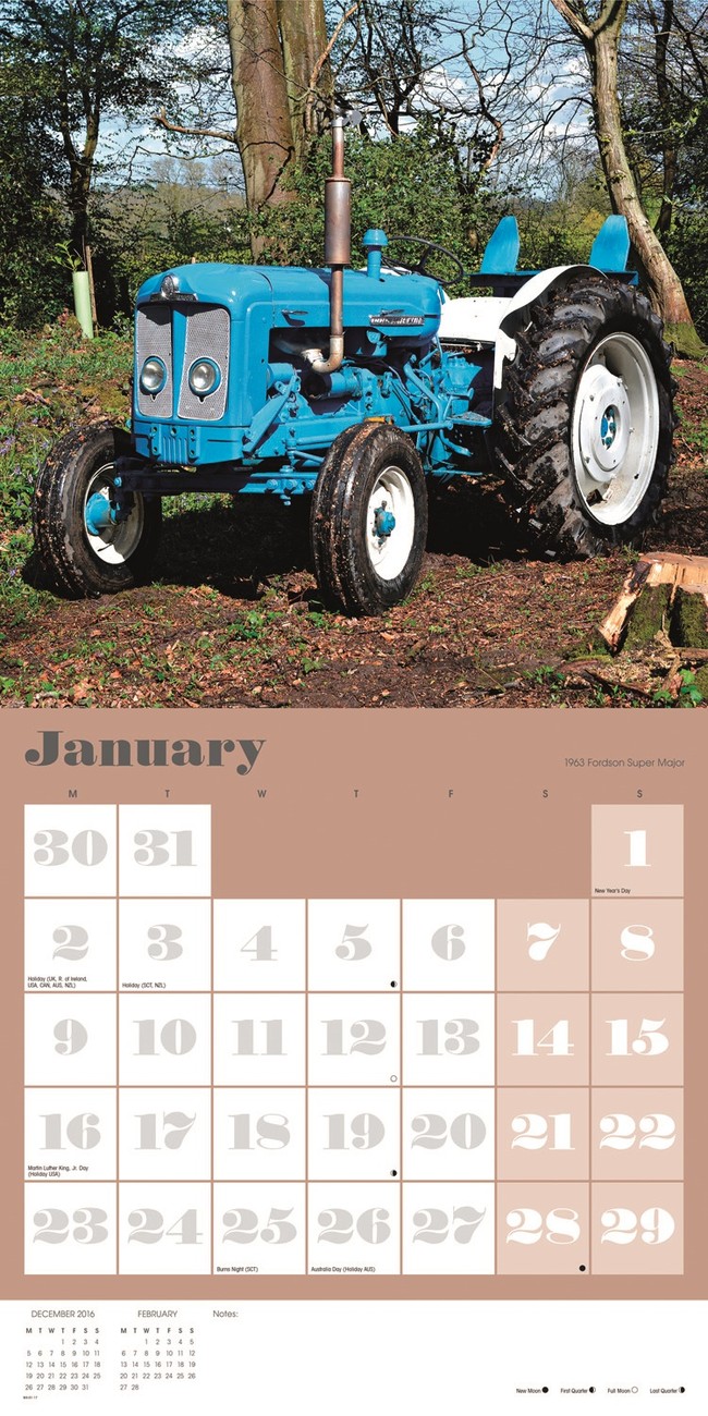 Tractors - Wall Calendars 2017 | Buy at Europosters