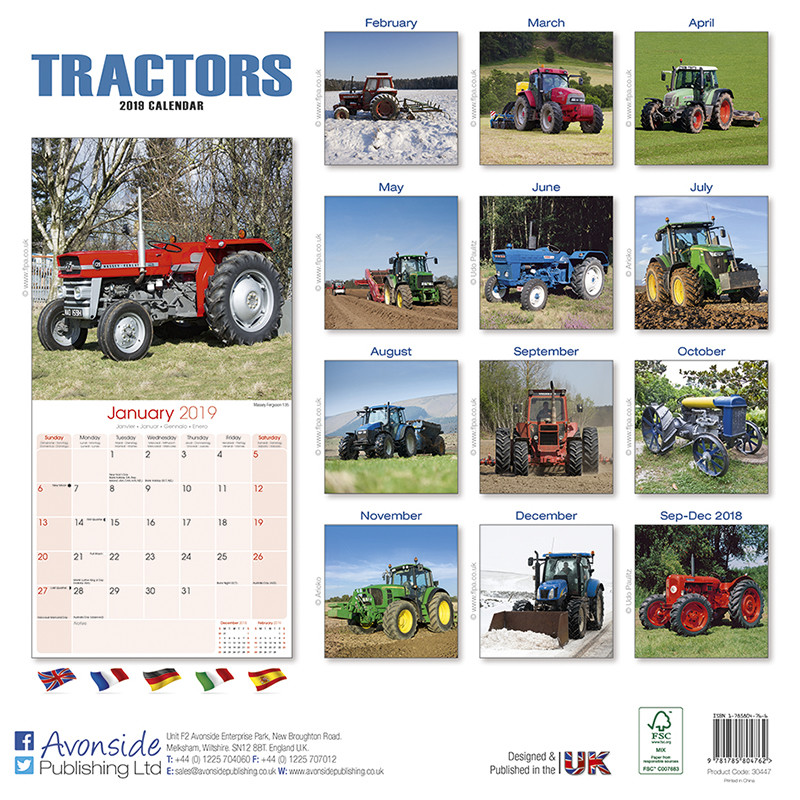 Tractors - Wall Calendars 2019 | Buy at Europosters