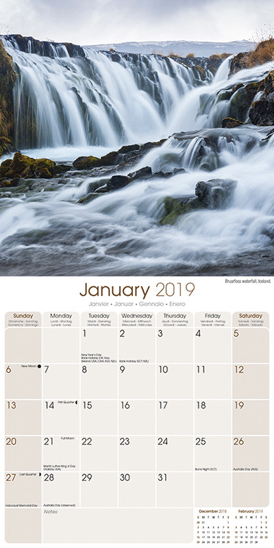 Waterfalls - Wall Calendars 2024 | Buy at Europosters