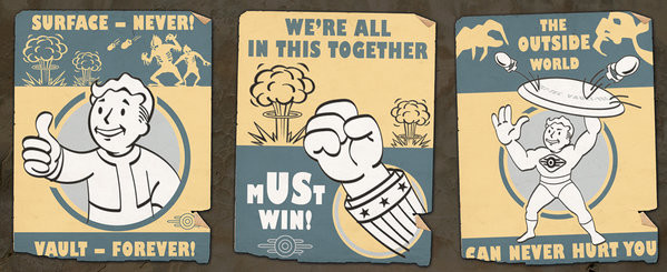 Caneca Fallout - Vault posters | Ideias para presentes originais