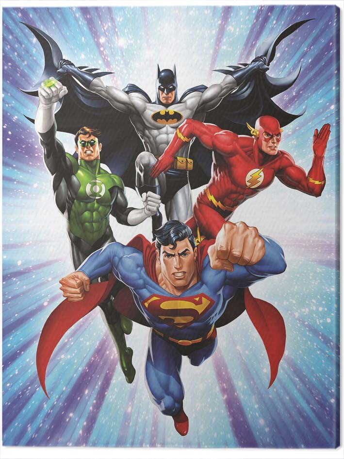 Canvas Wall Art DC Comics - Justice League - Supreme Team | Canvas ...