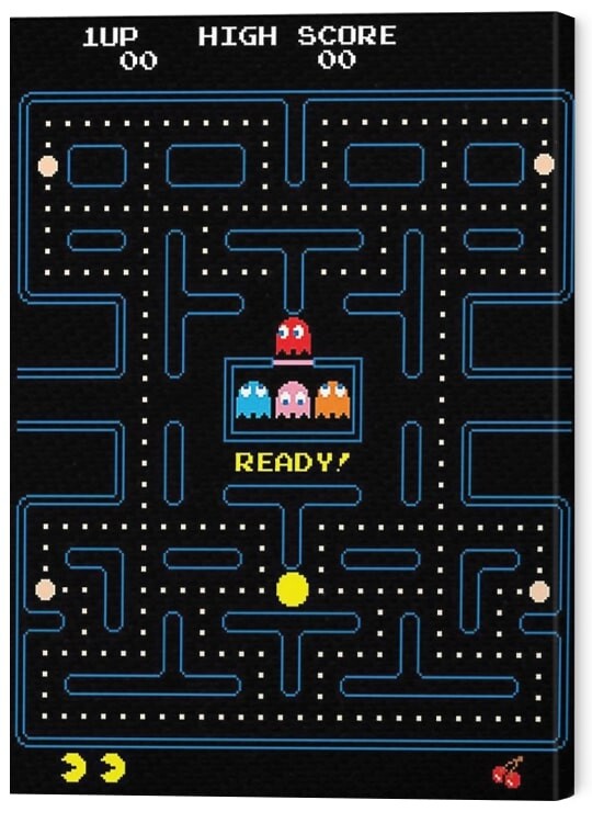 Canvas Wall Art Pac-Man - Maze | Canvas Prints | Europosters