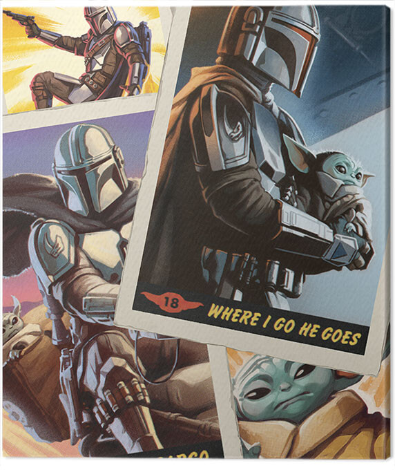 Canvas Print Star Wars: The Mandalorian - Cards | Fine Art Prints ...