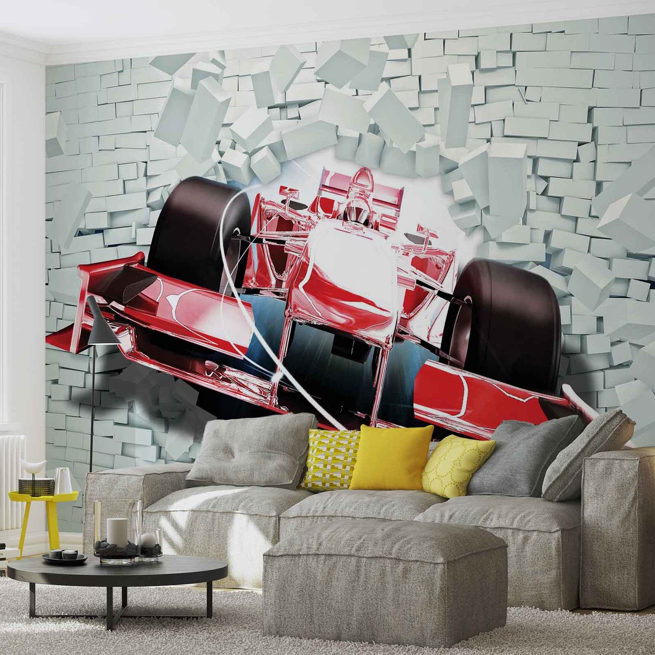 Murais de parede Formula 1 Racing Car Bricks em Europosters.pt