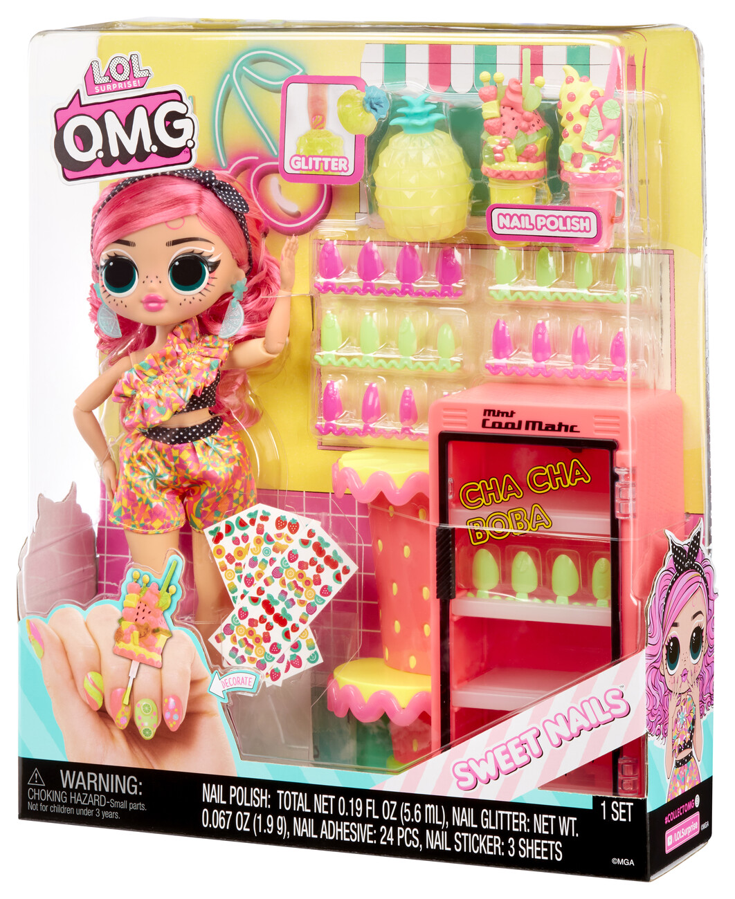 Doll L.O.L. Surprise - OMG Nail Studio with Doll - Pinky Pops Fruit ...