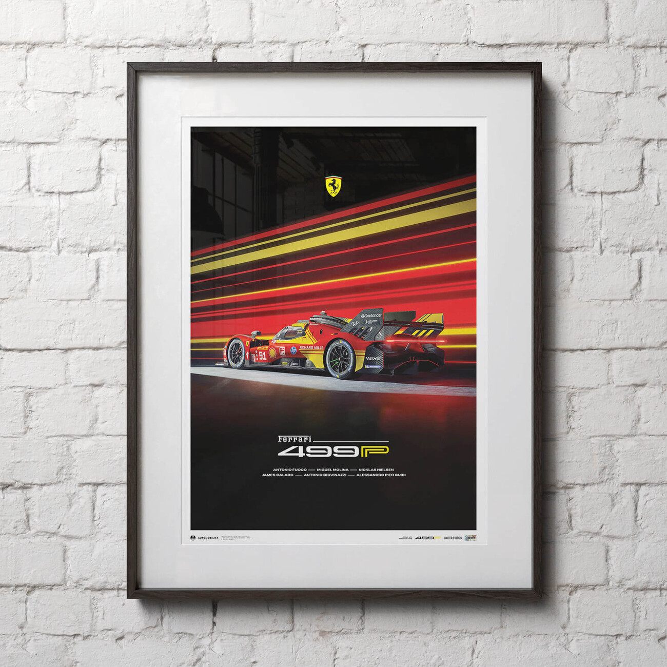 Art Print Ferrari 499P - 2024 | Posters, Wall Art | Europosters