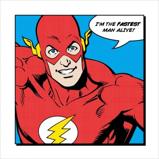 Art Print Flash - Fastest Man Alive | Posters, Wall Art | Europosters