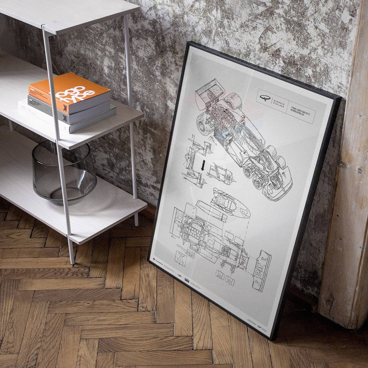 Art Print Giorgio Piola Technical Drawing - Tyrrell P34B - 1977 l ...