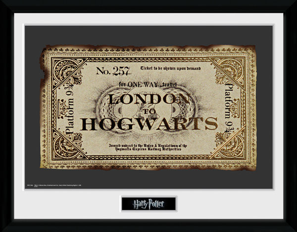 Harry Potter - Ticket Framed poster | Buy at Europosters