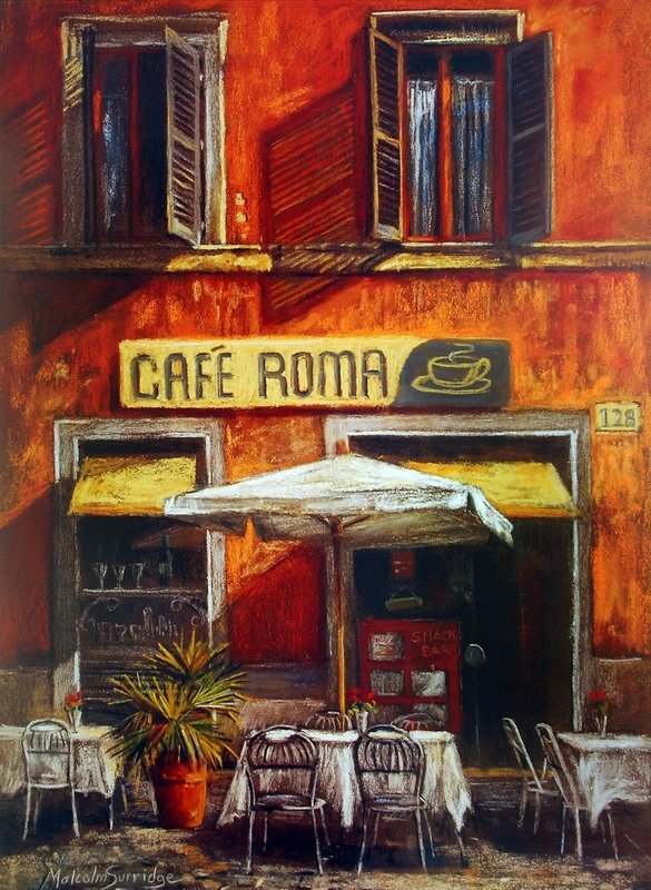 Art Print Café Roma, Malcolm Surridge | Posters, Wall Art | Europosters