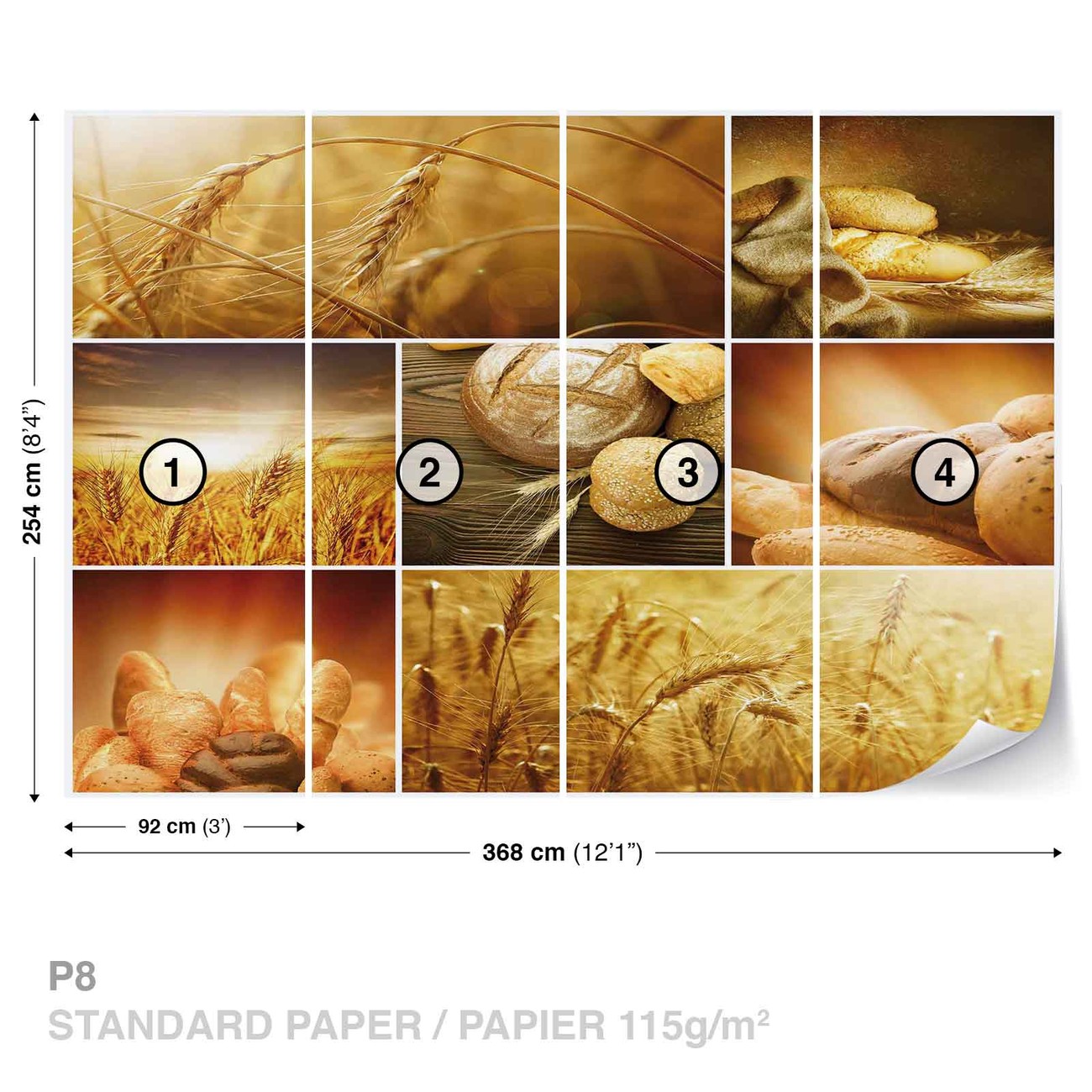 Food Bread Wall Mural | Buy online at Europosters