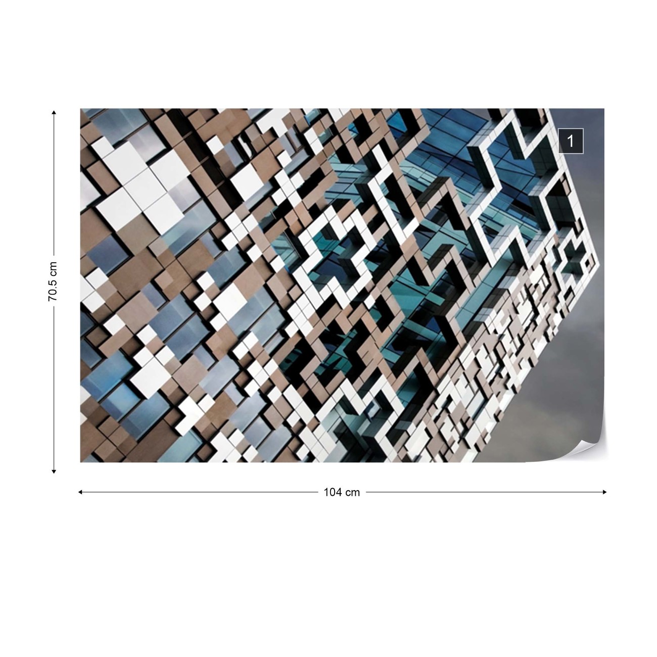 Puzzle Facade Wall Mural | Buy online at Europosters
