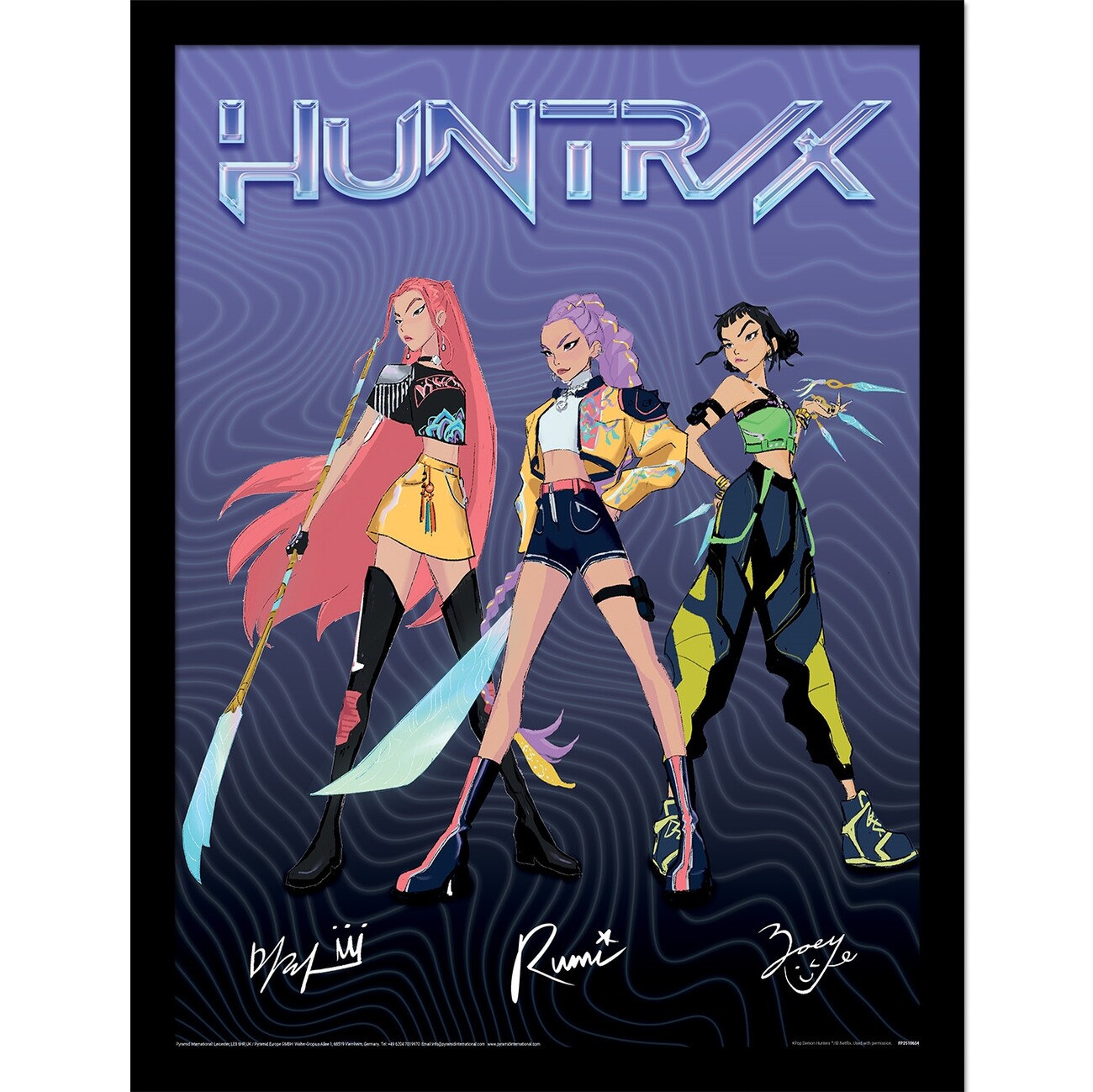 K-Pop Demon Hunters - Huntrix Signatures Framed poster | Buy at Europosters