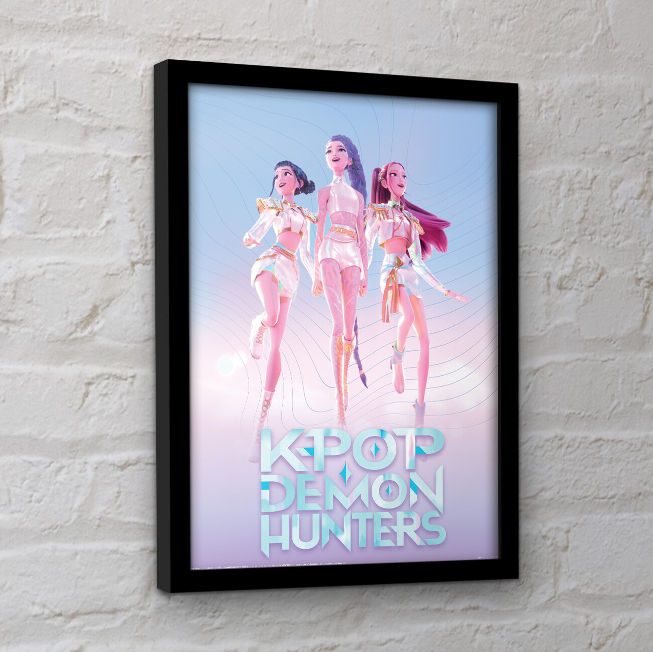 Uokvirjen plakat K-Pop Demon Hunters - Trio | Plakati, slike | Europosterji