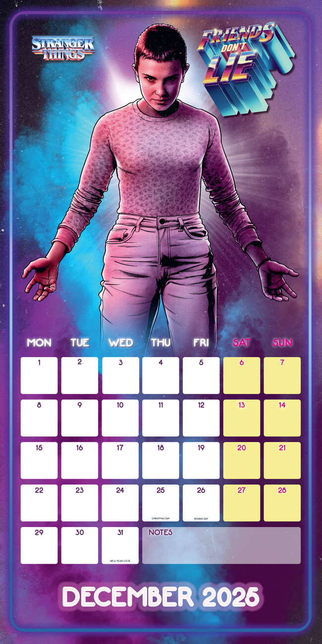Stranger Things - Seinäkalenterit 2025 | Osta Europosters
